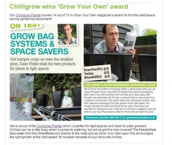 Chilligrow Planter - Greenhouse Sensation