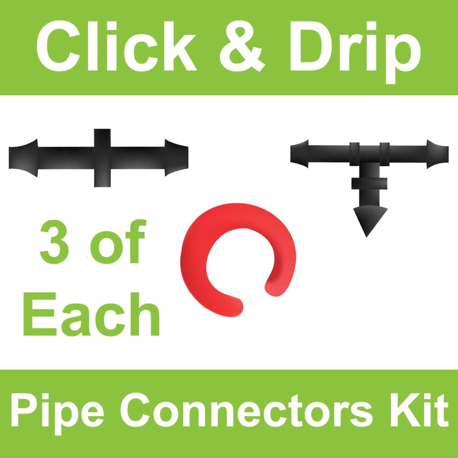 Click & Drip - Pipe Connectors Kit - Greenhouse Sensation