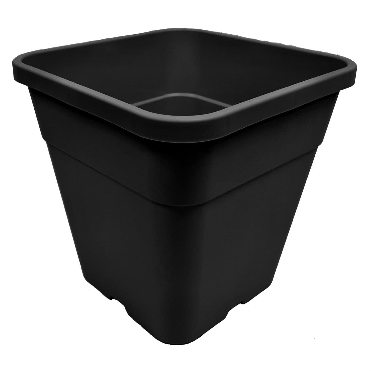25cm Square Tom Pot Black - Greenhouse Sensation